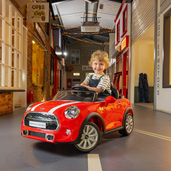 Mini Cooper Convertible Kids Ride On Car
